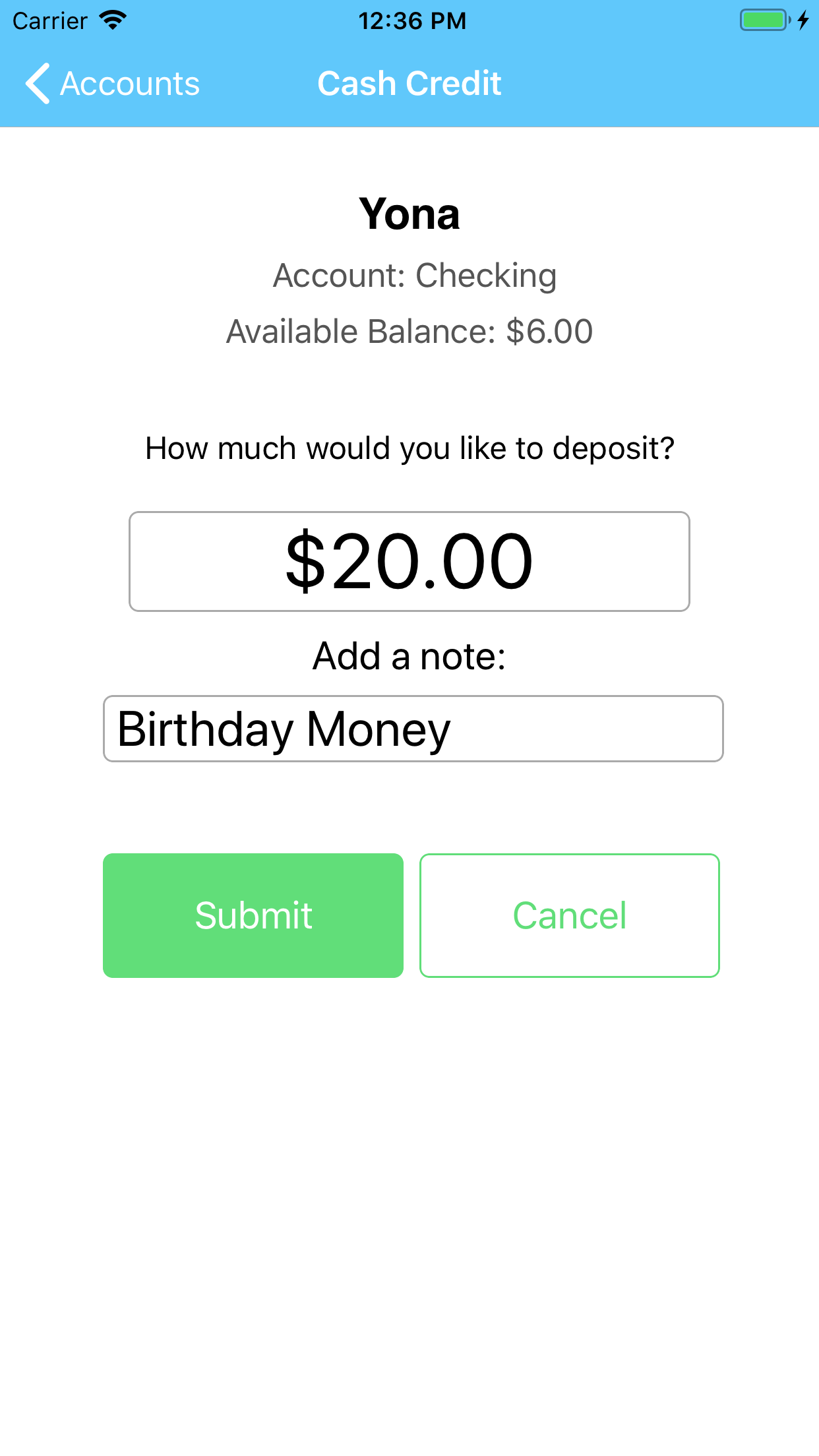 User Guide - Kids Home Bank